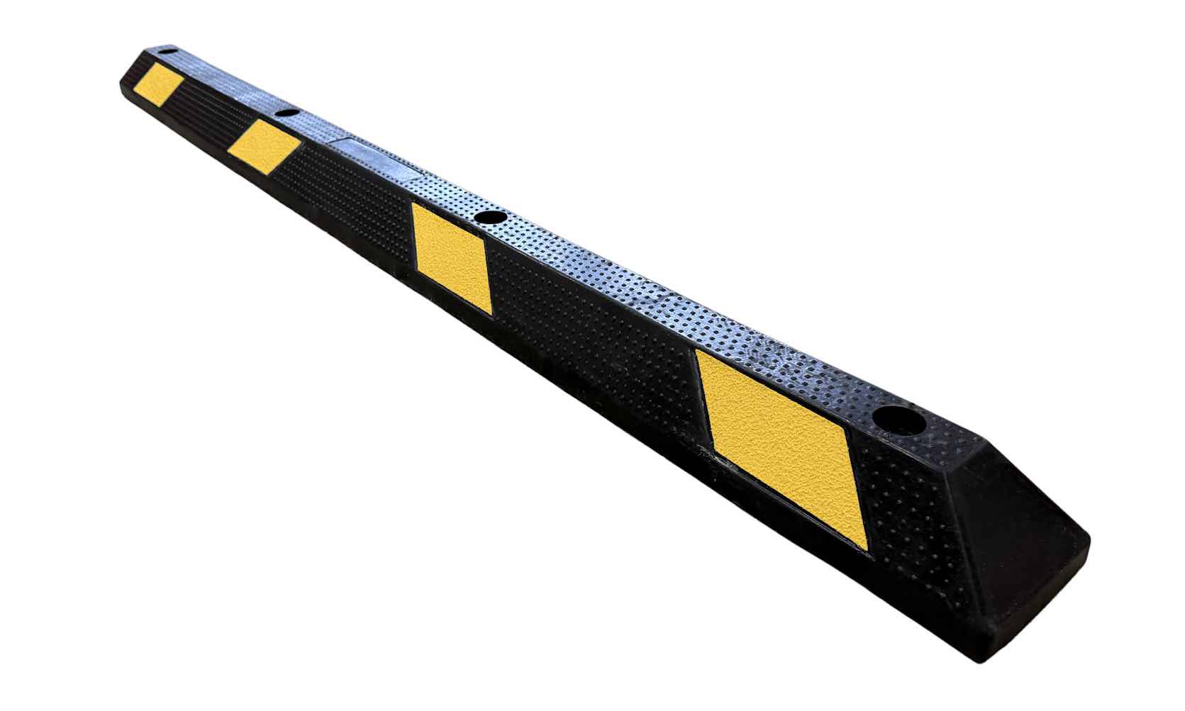 Varkensrug wielstop 1760 mm geel-zwart