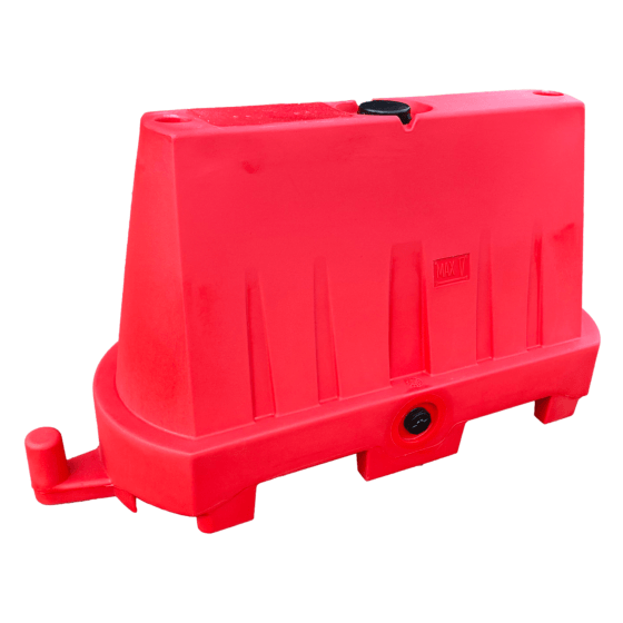 Kunststof barrier afzetting 1000x600 rood watergevuld en stapelbaar