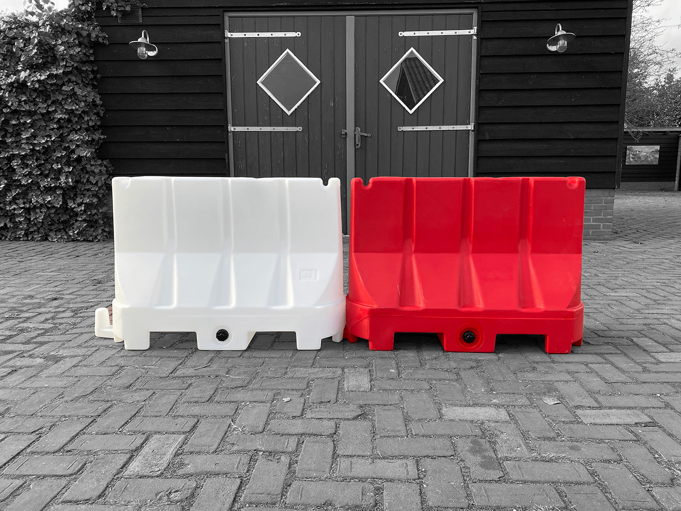 Rijbaangeleiding kunststof barrier